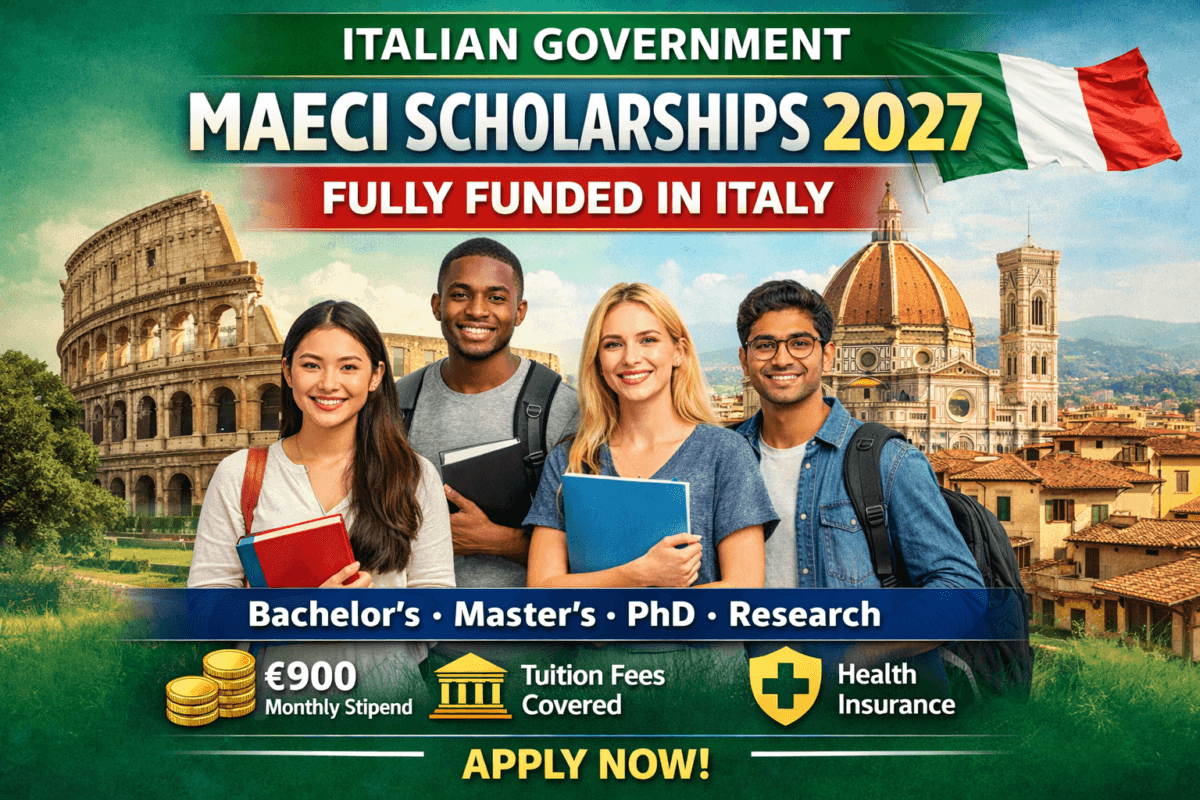 Italian Government MAECI Scholarships 2027|Fully Funded