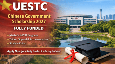 UESTC Chinese Government Scholarship 2027 Fully Funded